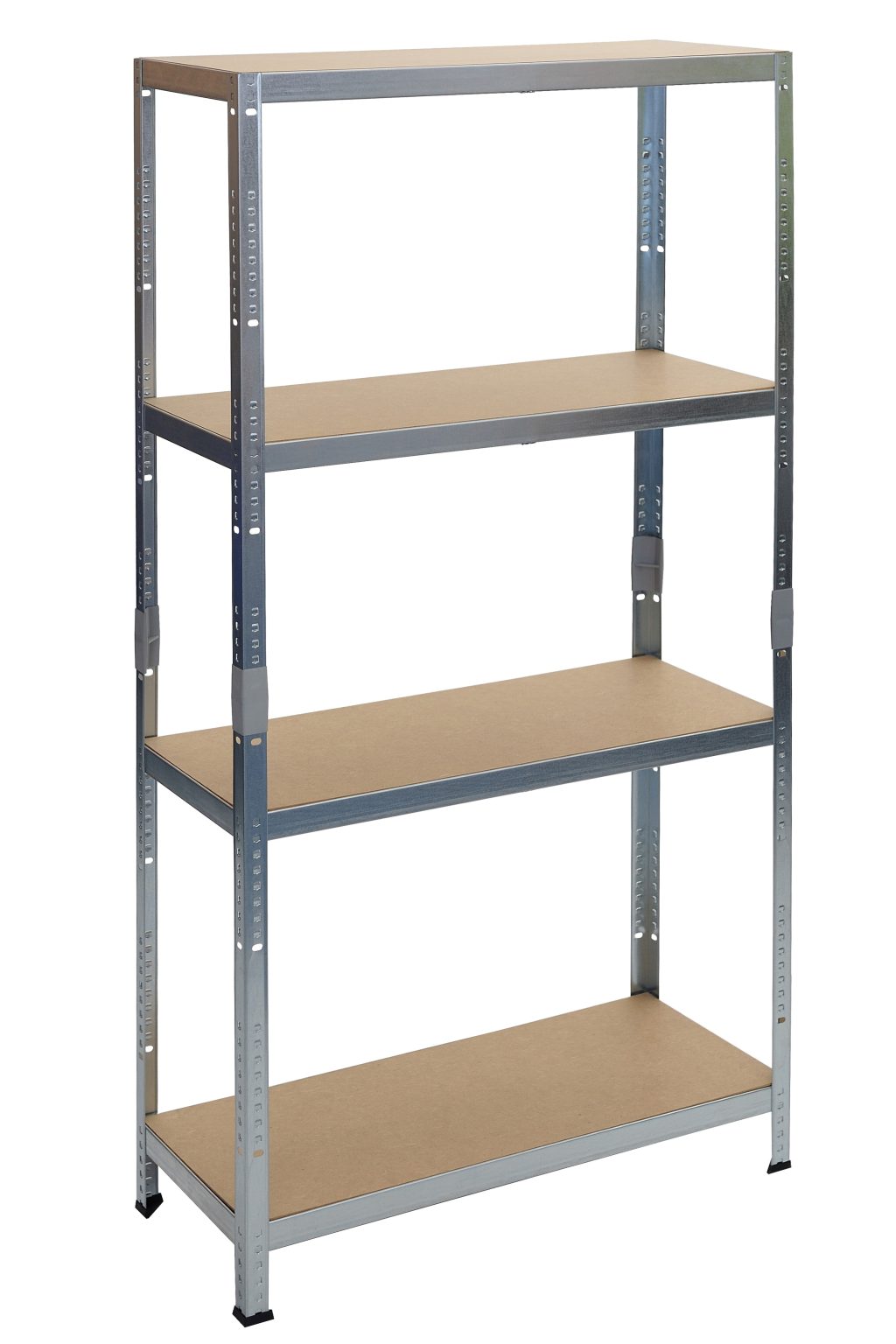 Raft metalic 4 polite MDF 138x70x30cm, 50kg/polita, STRATEGIC, montaj ...